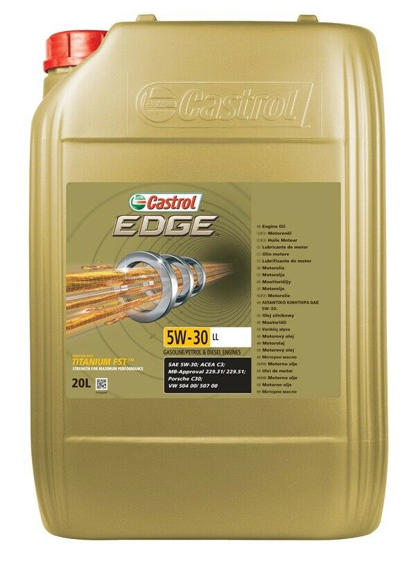 Castrol Edge 5W30 LL Fully Synthetic Long Life Engine Oil VW 504 / 507 ...